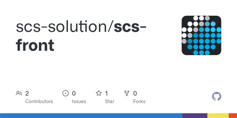 Github Scs Solutionscs Front