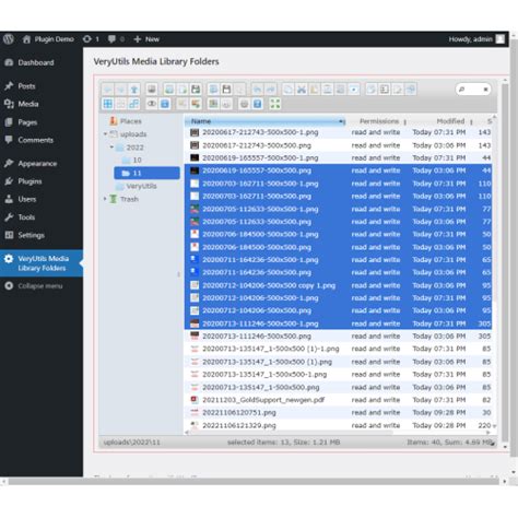 Filemanager For Wordpress Media Library Folders Plugin Allows You To Manage Large Amounts Of