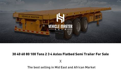 중국 트레일러 평판 제조업체 공장 좋은 가격 트레일러 평판 Haoyue