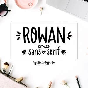 INSTANT OTF DOWNLOAD Rowan Sans Serif Installable Font File Otf Brush Sans Font Monogram