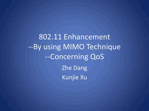 Enhancement By Using Mimo Techniques In Signals And Systems Ecgr 3111