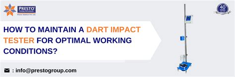 How To Maintain A Dart Impact Tester For Optimal Working Conditions