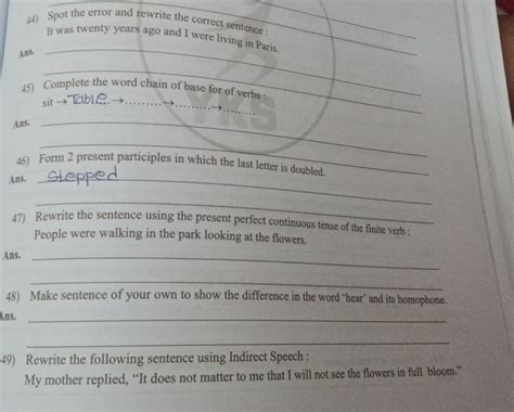 44 Spot The Error And Rewrite The Correct Sentence It Was Twenty Years