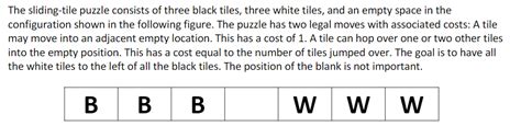 Admissible Heuristics Propose An Admissible Heuristic For This Sliding Tile Game Help How Do