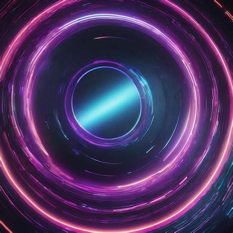 Premium Photo Futuristic Abstract Background With Circular Shapes