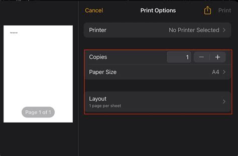 How To Print Documents From Pages On IPad