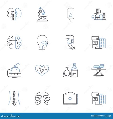 Diagnostic Imaging Line Icons Collection Radiology Mri Ct Scan X Ray Ultrasound Nuclear