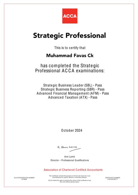 Muhammad Favas On Linkedin Acca