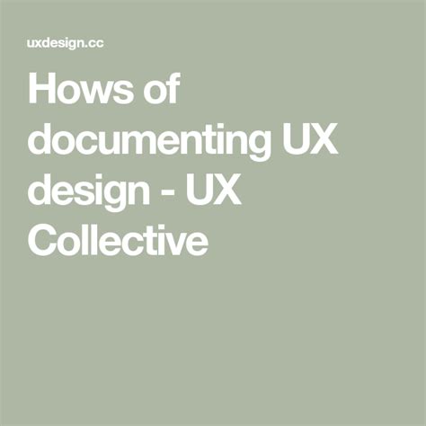 Principles For Good Ux Design Documentation The Versatile Designer Artofit