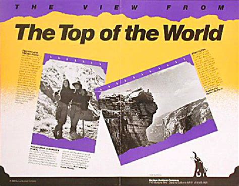 The View From The Top Of The World Original 1982 U S Mini Movie Poster