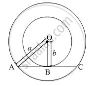 Two Concentric Circles Of Radii A And B A B Are Given Find The Length Of The Chord Of The