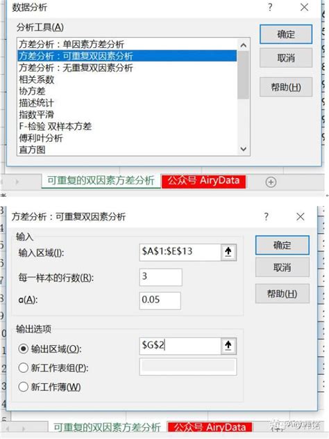 数据分析系列 1132 Excel方差分析之双因素方差分析 知乎