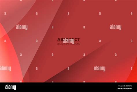 Red Modern Abstract Background With Geometric Shapes And Shadows Vector Illustration Stock