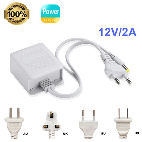 Ptz 카메라 어댑터 Ac 100 240v 입력 Dc 12v 2a 전원 공급 장치 출력 Eu 플러그 전원 어댑터 충전기 Cctv