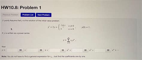 solved hw10 8 problem 1 previous problem problem list next