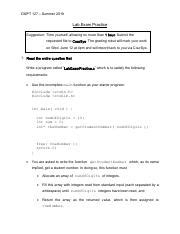 CMPT Lab Exam Practice Summer Pdf CMPT Summer Lab Exam Practice Suggestion