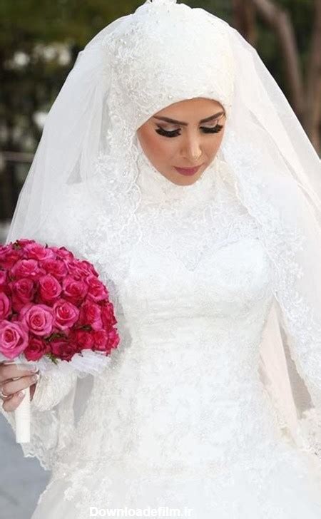 عکس دختری که لباس عروس پوشیده