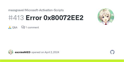 Error 0x80072ee2 · Massgravel Microsoft Activation Scripts · Discussion 413 · Github