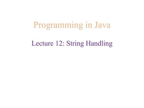 string operations pptx