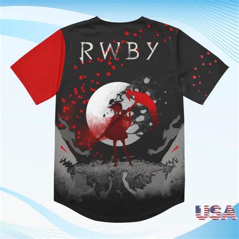 Viz Store Merch Rwby Ruby Rose Baseball Jersey Newest Fashion Trends