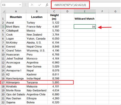 How To Use Excel Match Function