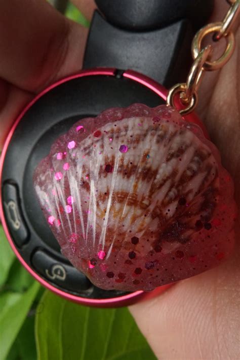 Seashell Keychain Etsy