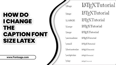 How Do I Change The Caption Font Size Latex Secrete Tips