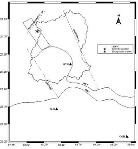 Location Of The Fault Rupture Plane Responsible For Sikkim Earthquake