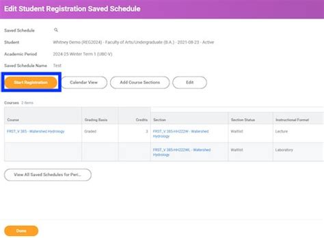 adding a course waitlist to your saved schedule workday tutorials