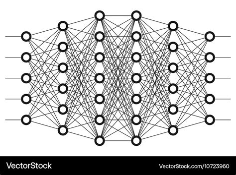 Neural net neuron network Royalty Free Vector Image