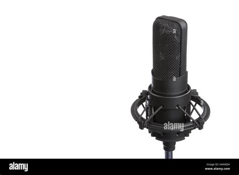 Black microphone hi-res stock photography and images - Alamy