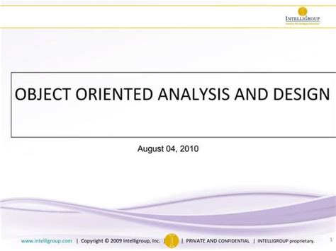 Unit 3 Object Analysis Classification Ppt