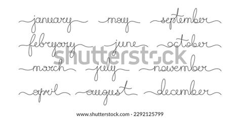 1 109 Imágenes Fotos De Stock Objetos En 3d Y Vectores Sobre Month Names Lines Shutterstock