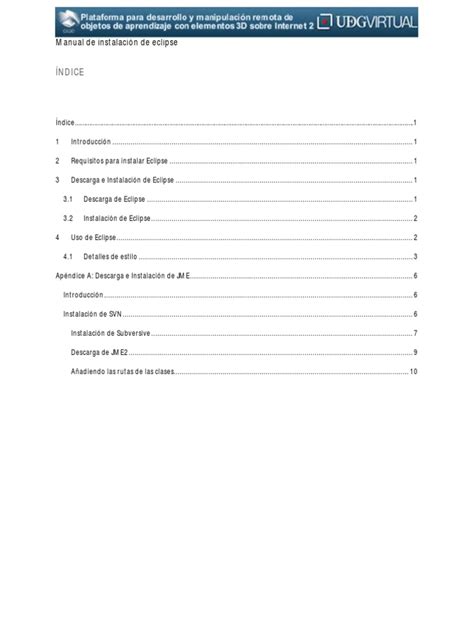 manual de instalacion de eclipse pdf eclipse software ventana