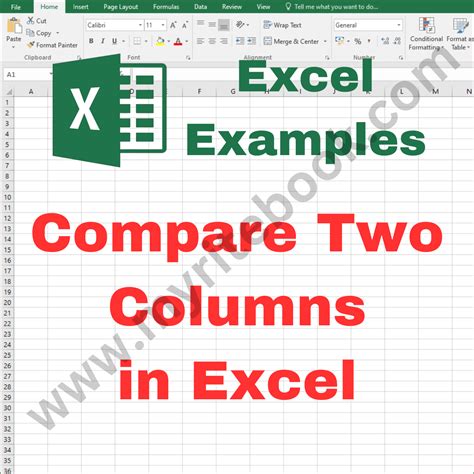 Excel Example Compare Two Columns In Excel Myritebook Learn Tutorials