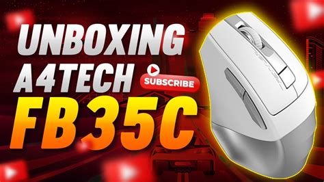 Unboxing A4Tech FB35C Rechargeable Wireless Mouse Fstyler Bluetooth A4Tech Ergonomic Mouse