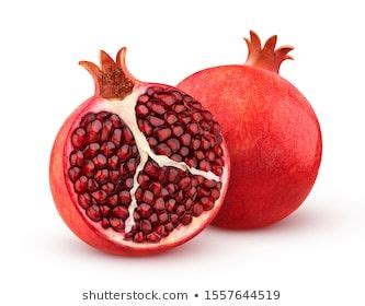 Pomegranate Isolated on White Background