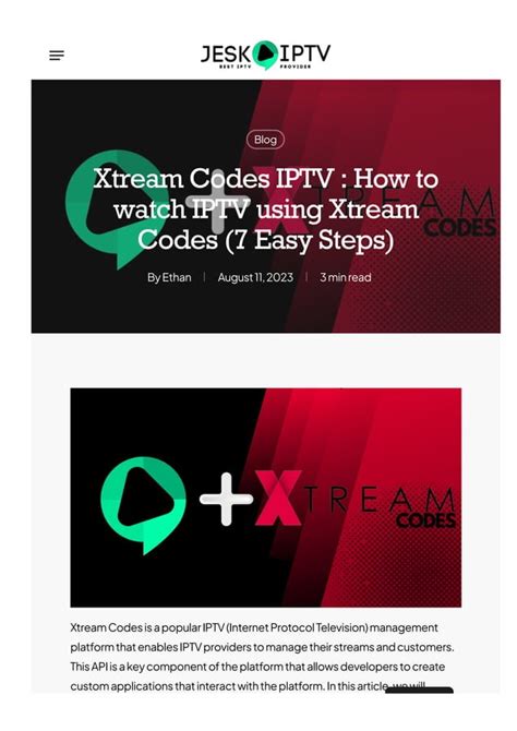 Xtream Codes PDF