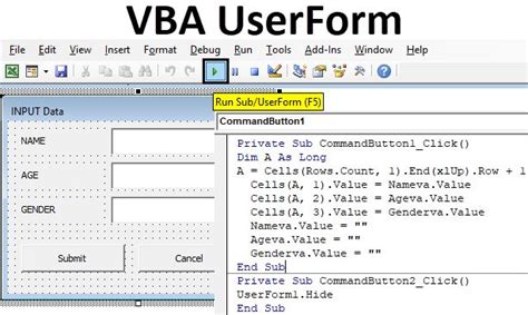 Vba Userform Microsoft Excel Tutorial Data Science Learning Coding