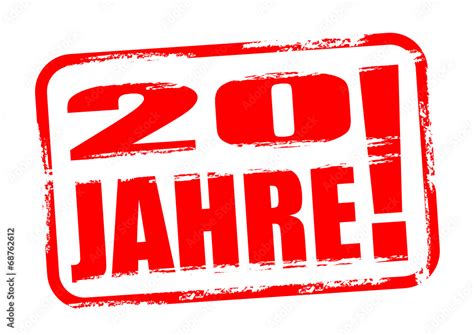 20 Jahre Stock Vector | Adobe Stock