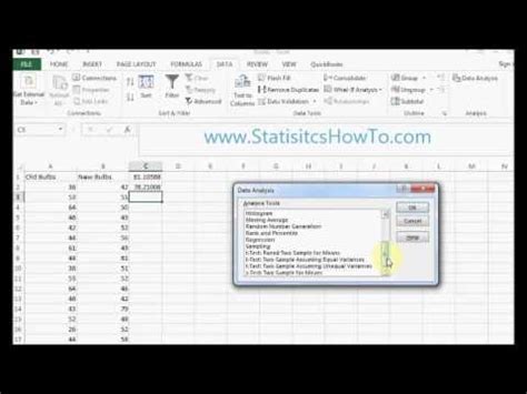 Detail Hypothesis Testing Excel Template Koleksi Nomer 5