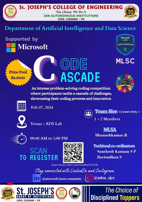 Microsoft Learn Community St Josephs College Of Engineering On