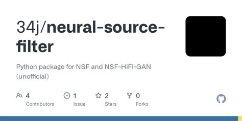 GitHub J Neural Source Filter Python Package For NSF And NSF HiFi GAN Unofficial