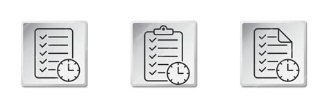Premium Vector File Document Clock Icon Set Flat Vector Illustration