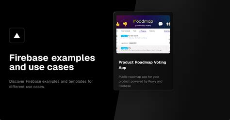 firebase examples and use cases vercel