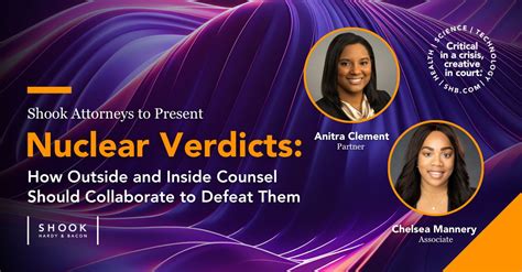 Shook Partner Anitra Clement And Associate Chelsea Mannery Will Present