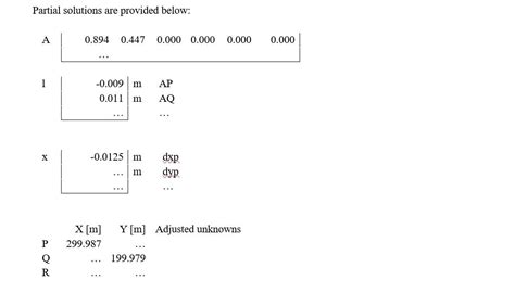 use excel and the method of least squares adjustment