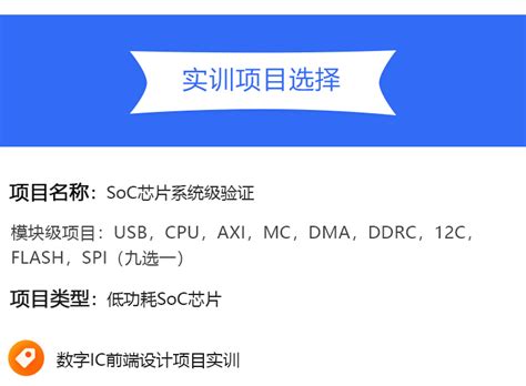 数字ic前端设计ic修真院
