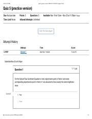 Quiz Practice Version CPSC W Computer Vision Pdf PM Quiz