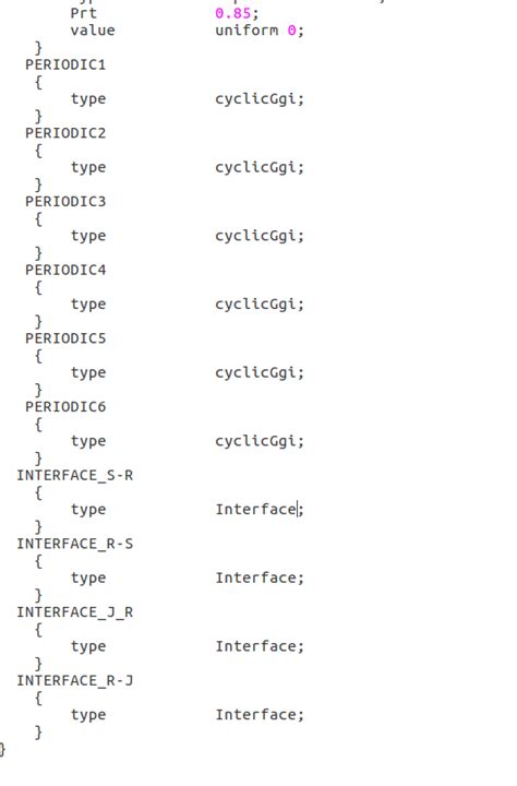 openfoam interface 怎样设置？